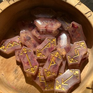 Freyja Rose Runes Elder Futhark | Flower Petals, Seeress, Goddess ...