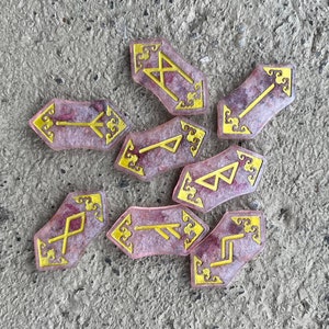 Freyja Rose Runes Elder Futhark | Flower Petals, Seeress, Goddess ...