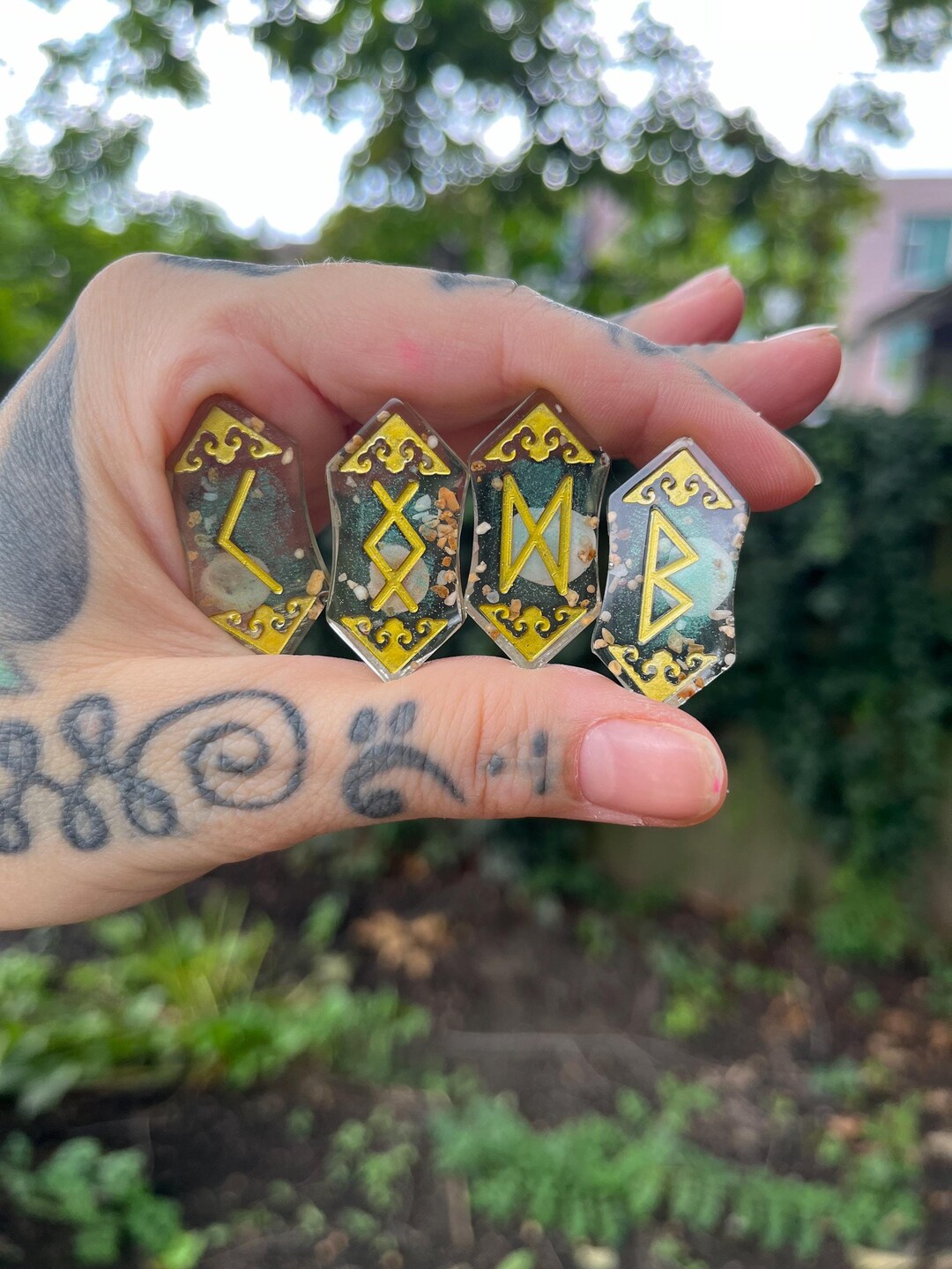 Sea Witch Runes Elder Futhark - Viking, Divination, Magick, Resin - Etsy