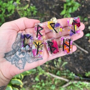 Spring Flower Runes Elder Futhark | Floral, Divination, Magick, Garden ...