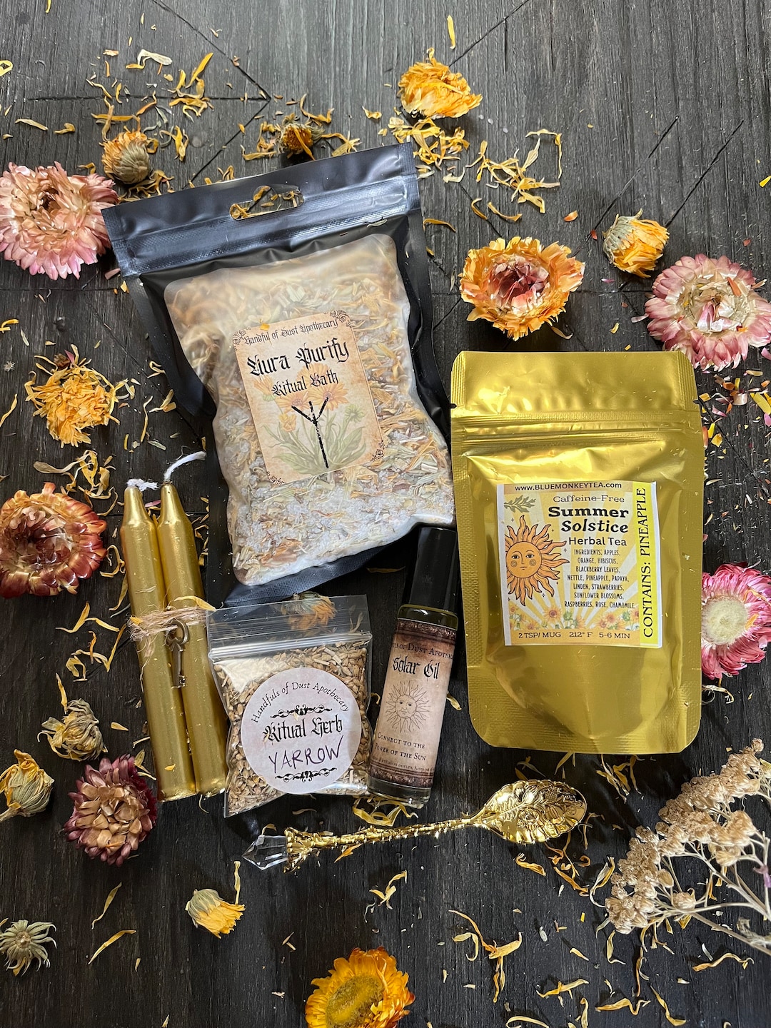 Summer Solstice Box Litha Midsummer Sabbat Pagan Ritual Oil Bath Tea ...