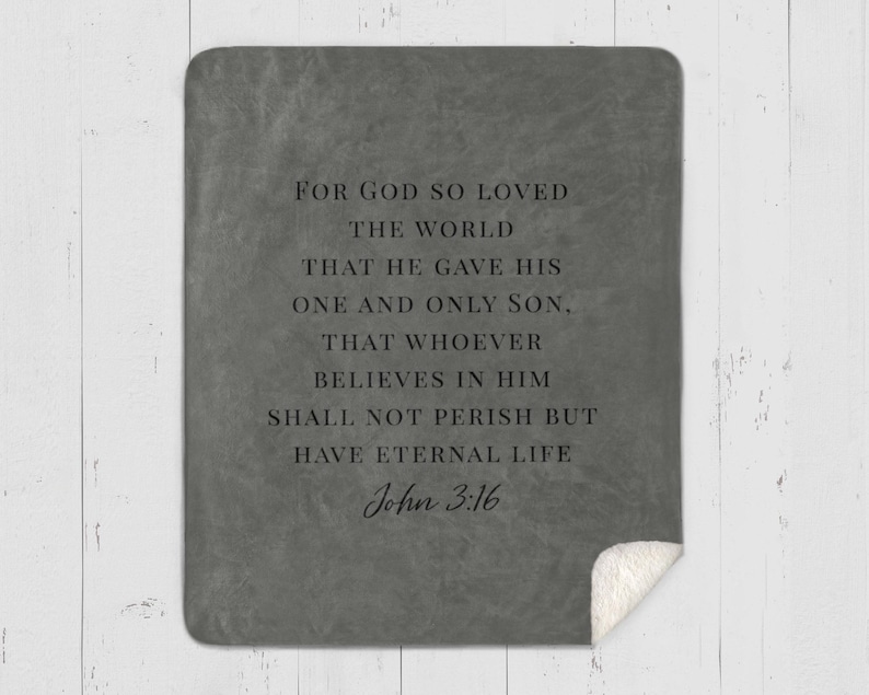 Custom Bible Verse Scripture Blanket: Personalized Christian Throw - Etsy