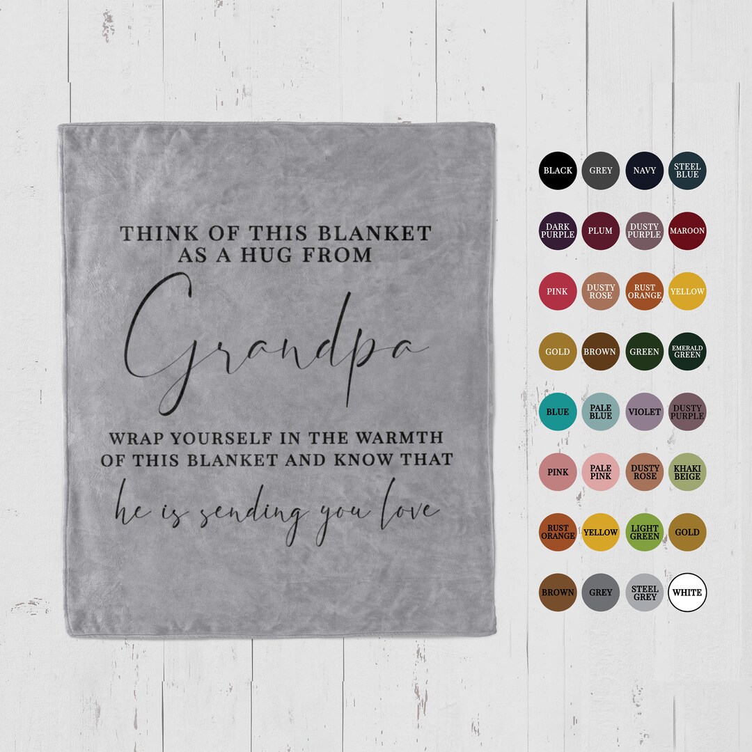 Custom Bereavement Throw Blanket Gift, Personalized Memorial ...