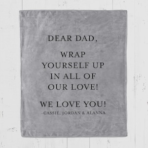 Custom Text Blanket, Personalized Blanket for Adults, Custom Fleece ...