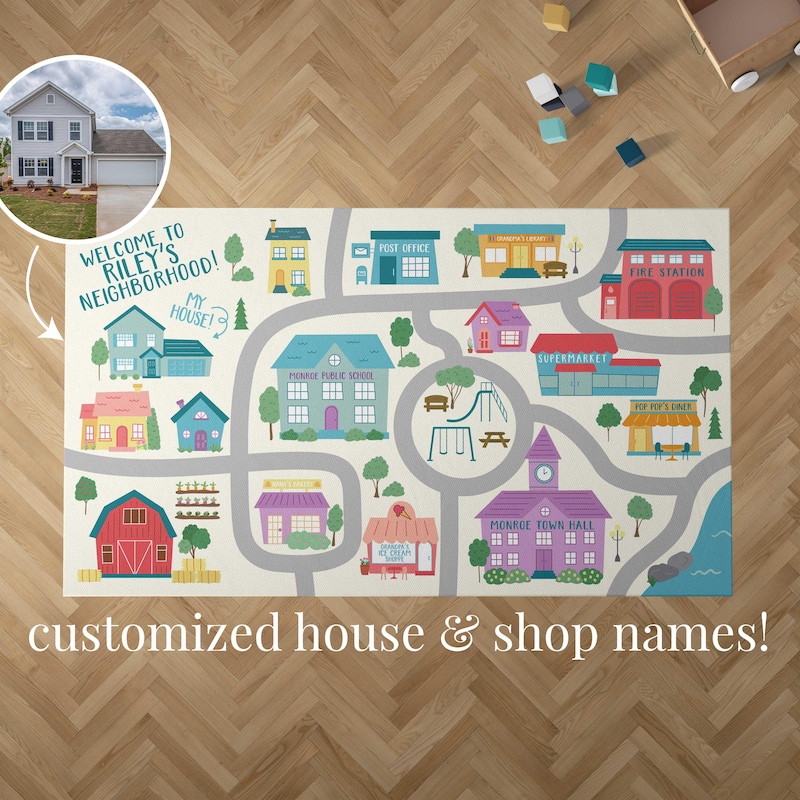 Custom Kids Road Map - Etsy