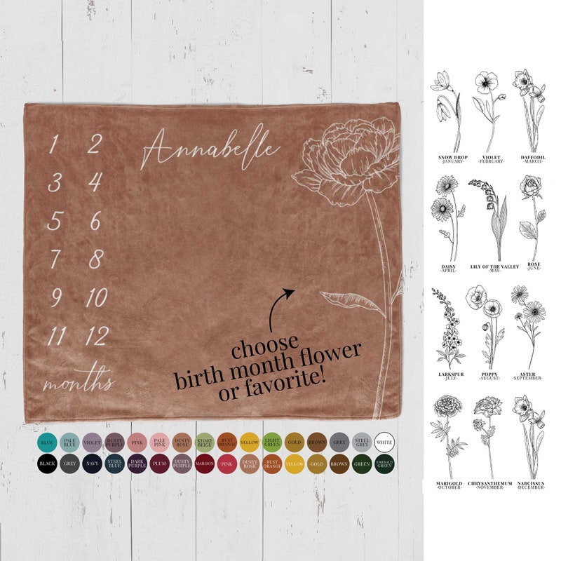 Milestone Blanket - Etsy