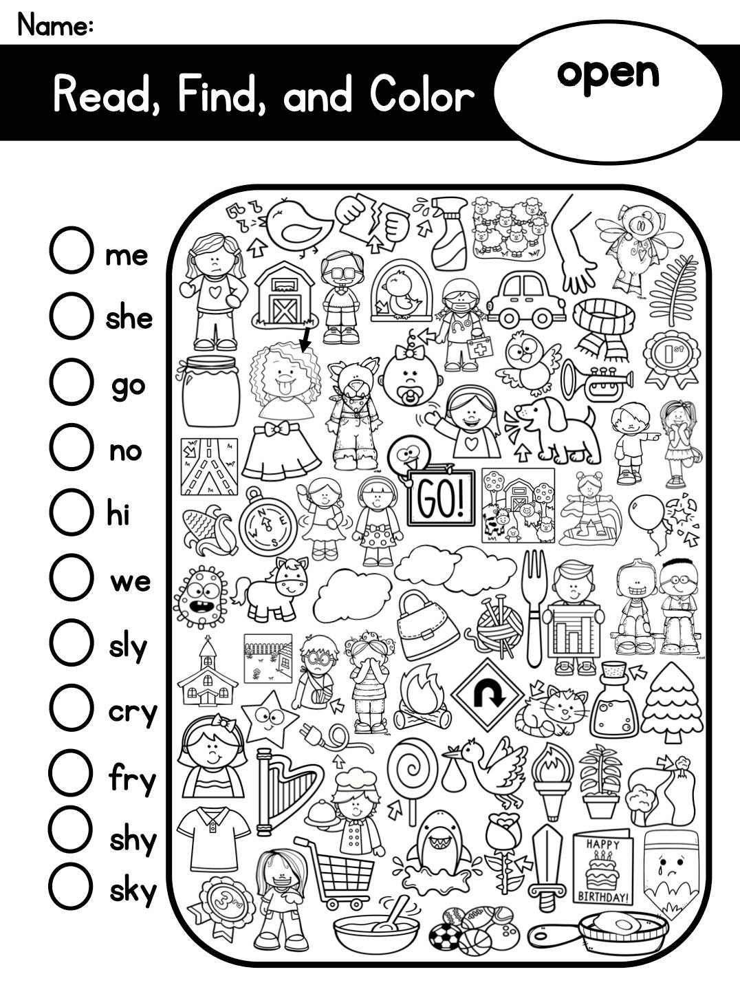 Open and R-controlled Vowel Syllables - I Spy Phonics - Sor Aligned - Etsy