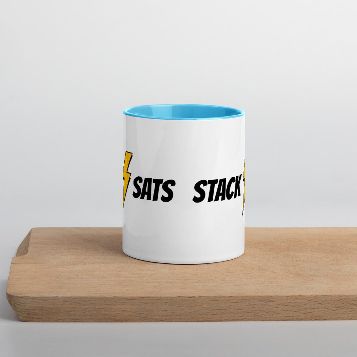 Stack Sats Bitcoin Lightning Network Mug | Etsy