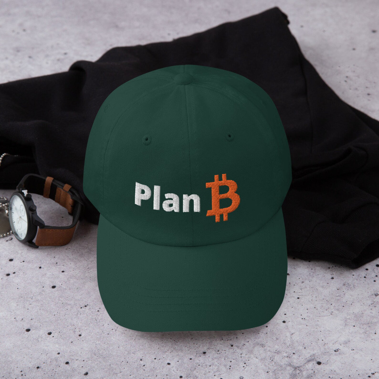 Plan B Bitcoin Dad Hat (non-distressed) - Etsy