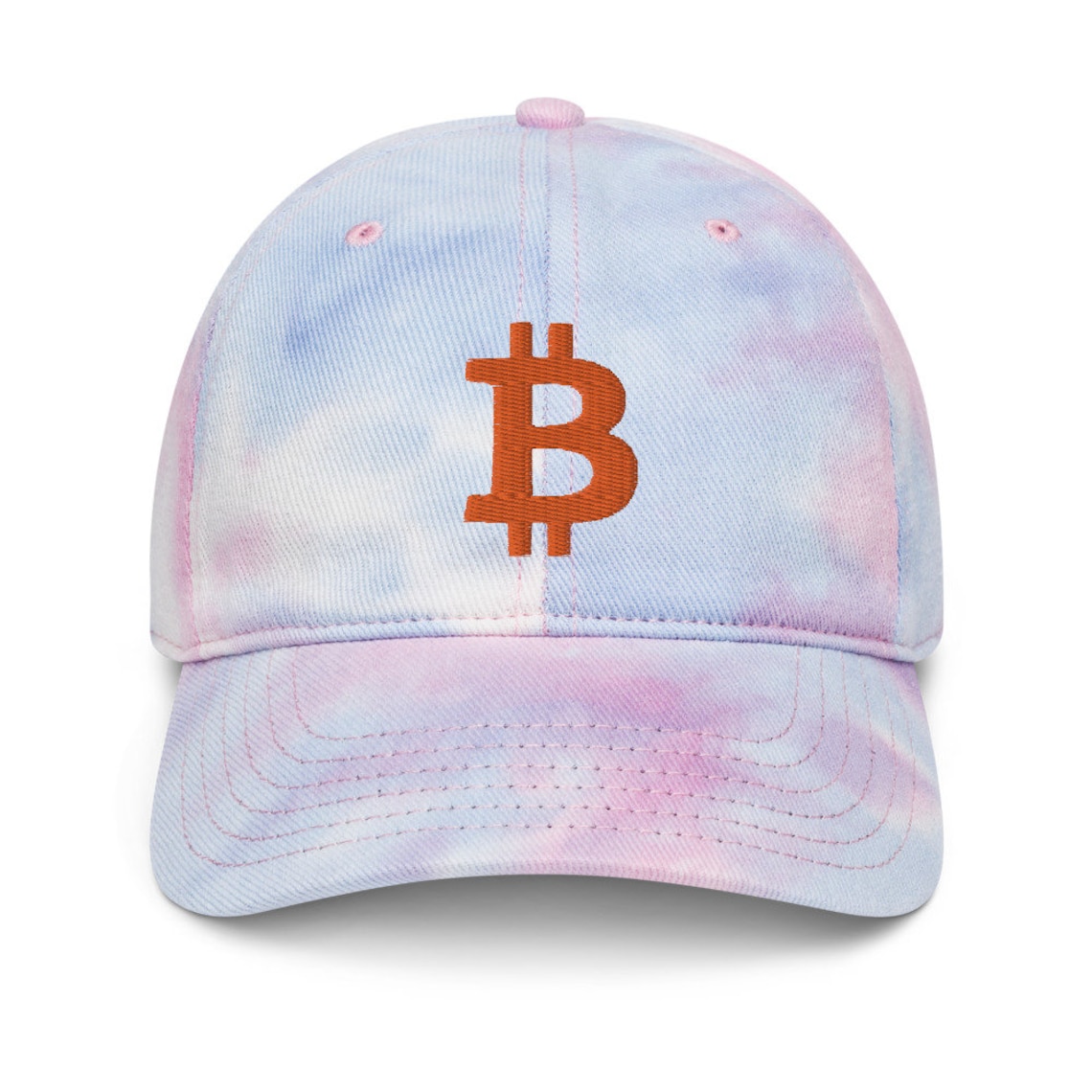 Tie Dye Bitcoin Hat BTC Adjustable Headwear Colorful Rainbow Crypto - Etsy