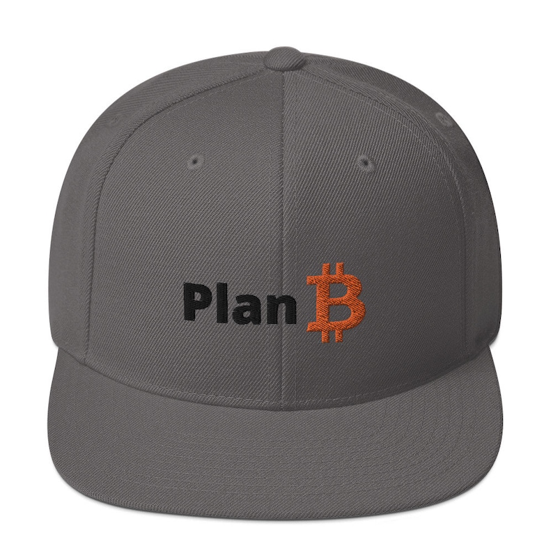 Plan B Bitcoin Snapback Hat - Etsy