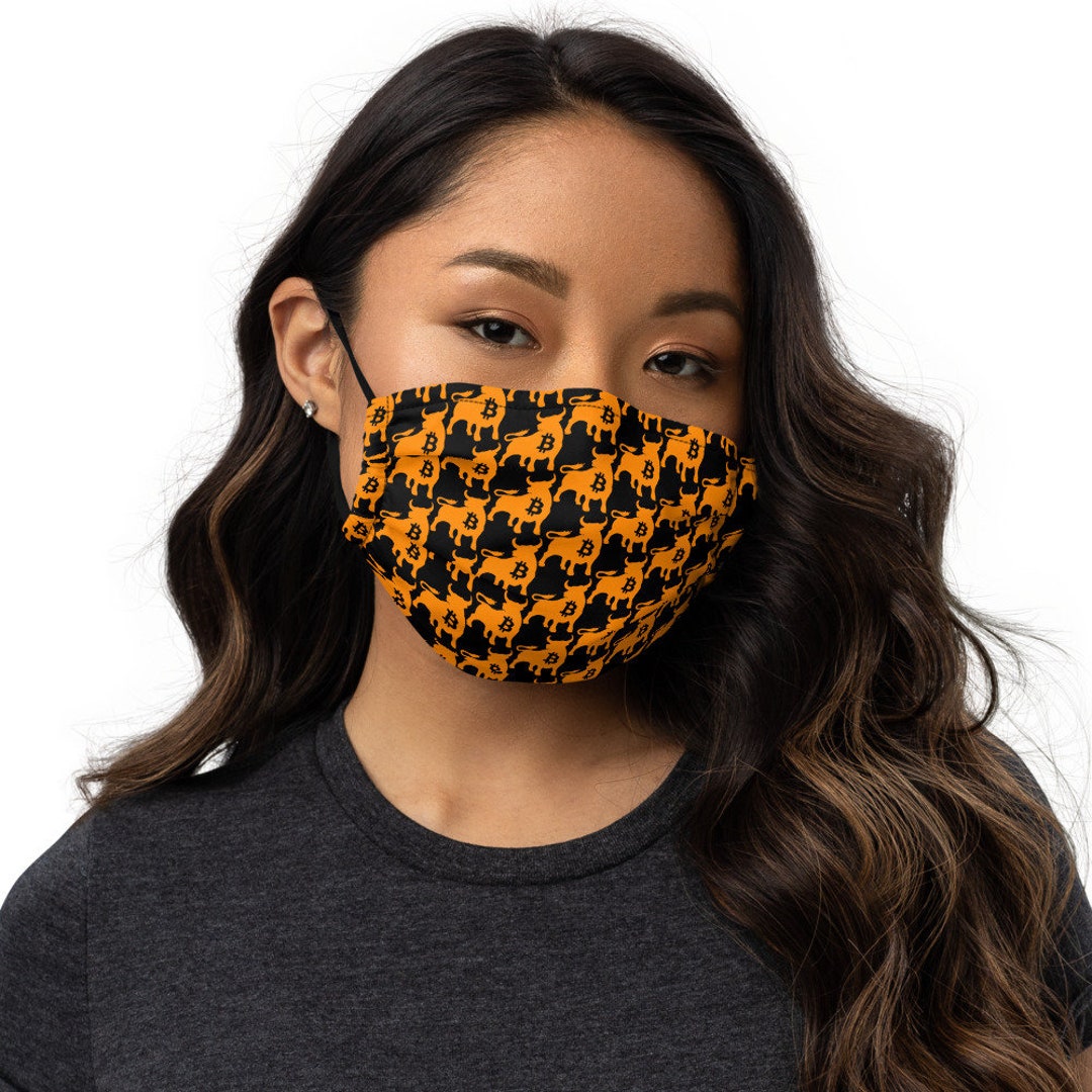 Bullish Bitcoin Premium Face Mask BTC Bull Crypto Mask BLACK - Etsy