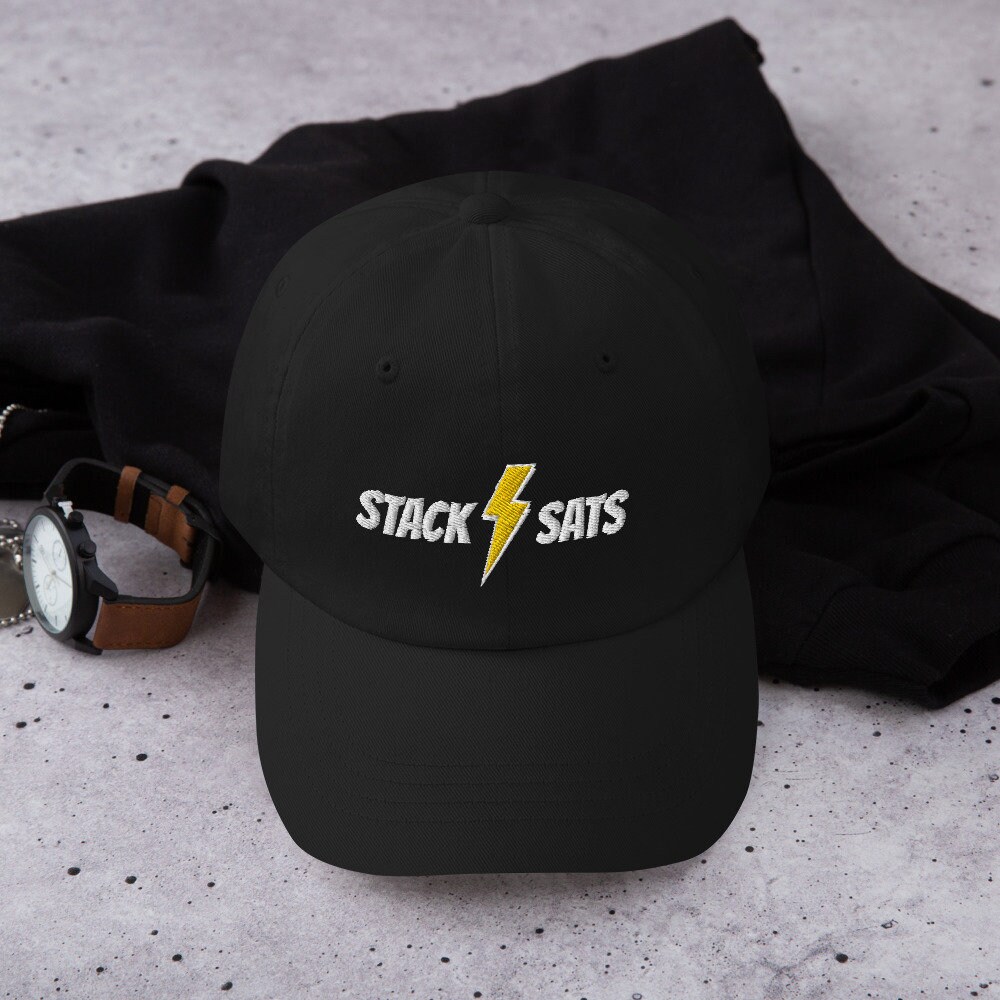 Stack Sats Bitcoin Lightning Network Dad Hat - Etsy