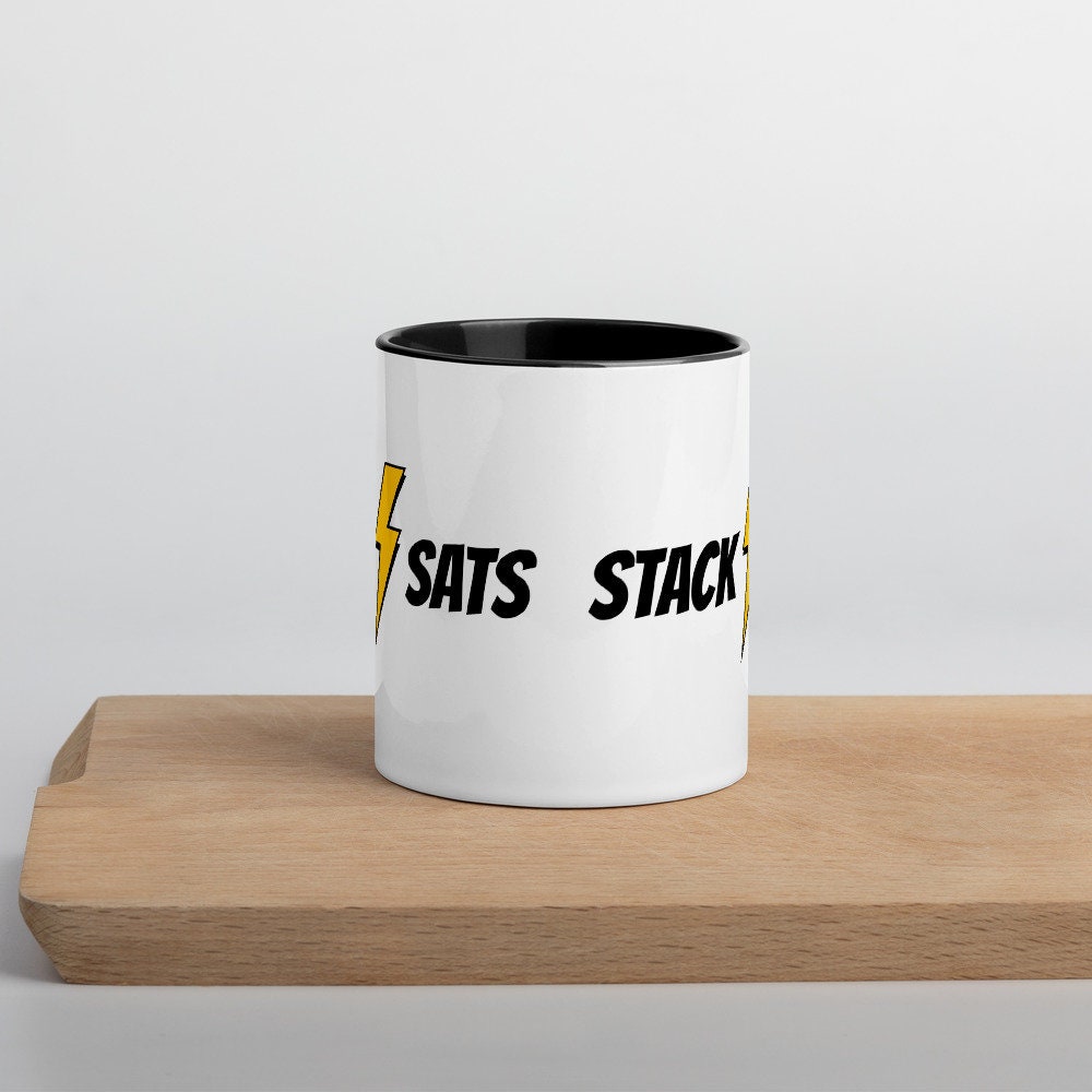 Stack Sats Bitcoin Lightning Network Mug - Etsy