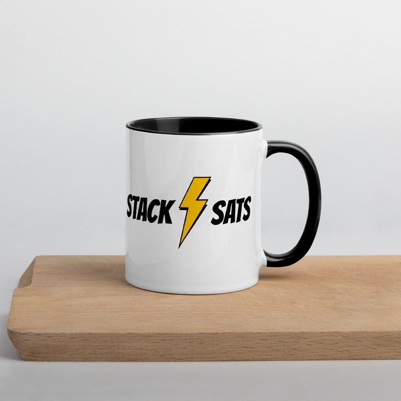 Stack Sats Bitcoin Lightning Network Mug - Etsy