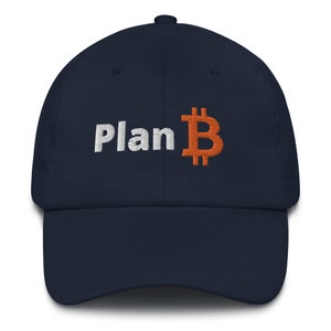 Plan B Bitcoin Dad Hat (non-distressed) - Etsy
