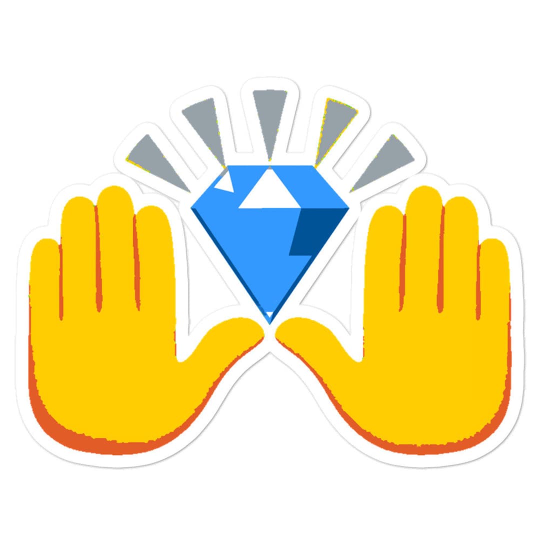 Diamond Hands WSB - Bubble-free Stickers - Wall Street Bets HOLD - Etsy
