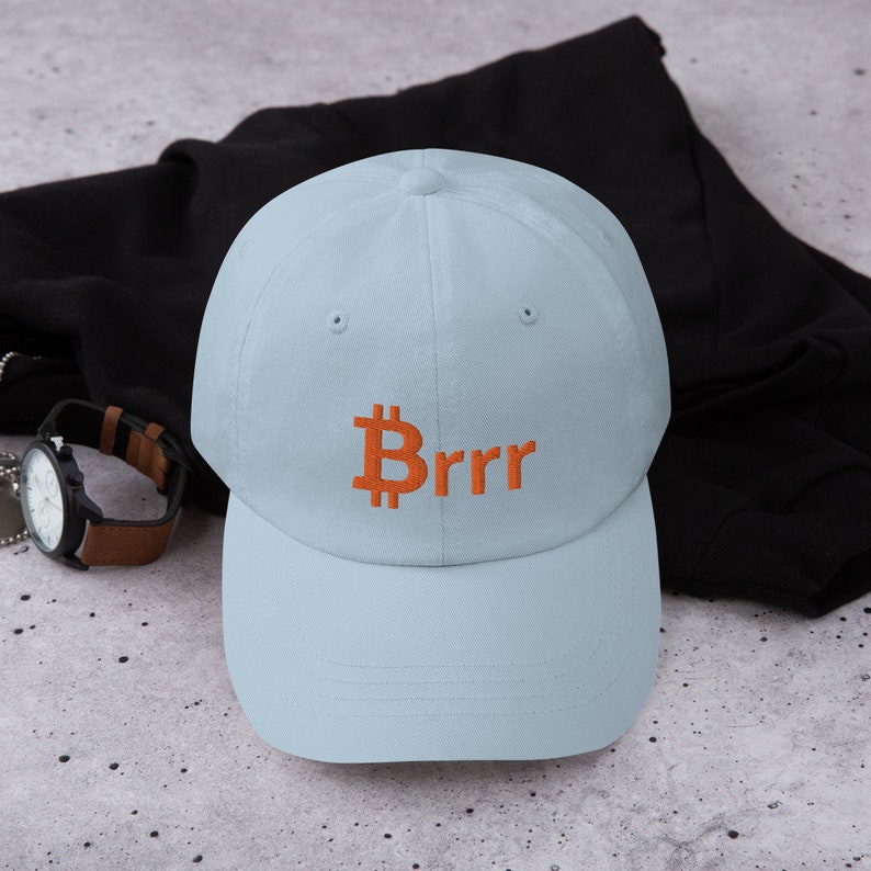 Money Printer Go Brrr Bitcoin Dad Hat - Etsy