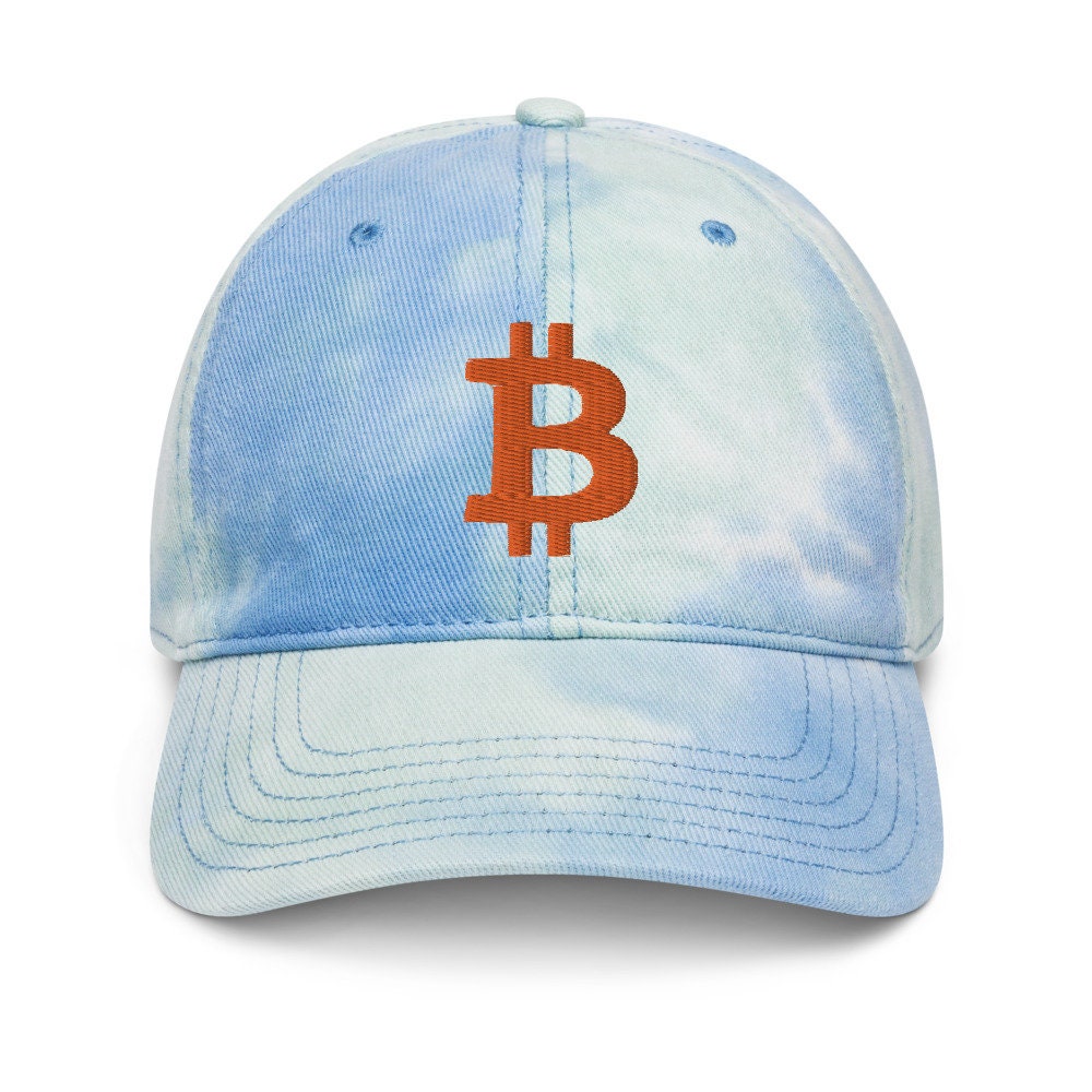 Tie Dye Bitcoin Hat BTC Adjustable Headwear Colorful Rainbow Crypto - Etsy