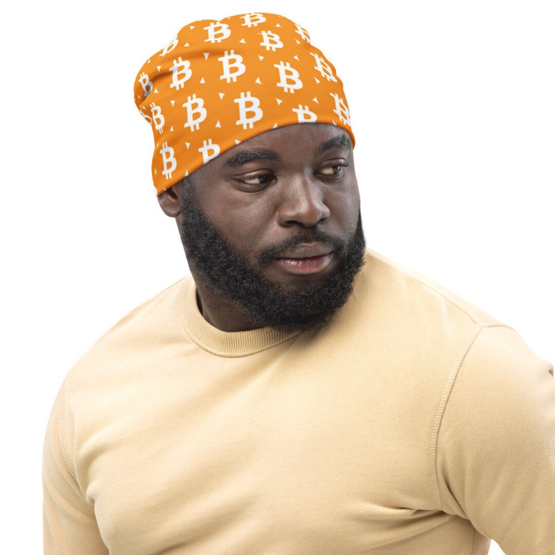 Bitcoin All-over Print Beanie - BTC Winter Hat - Etsy