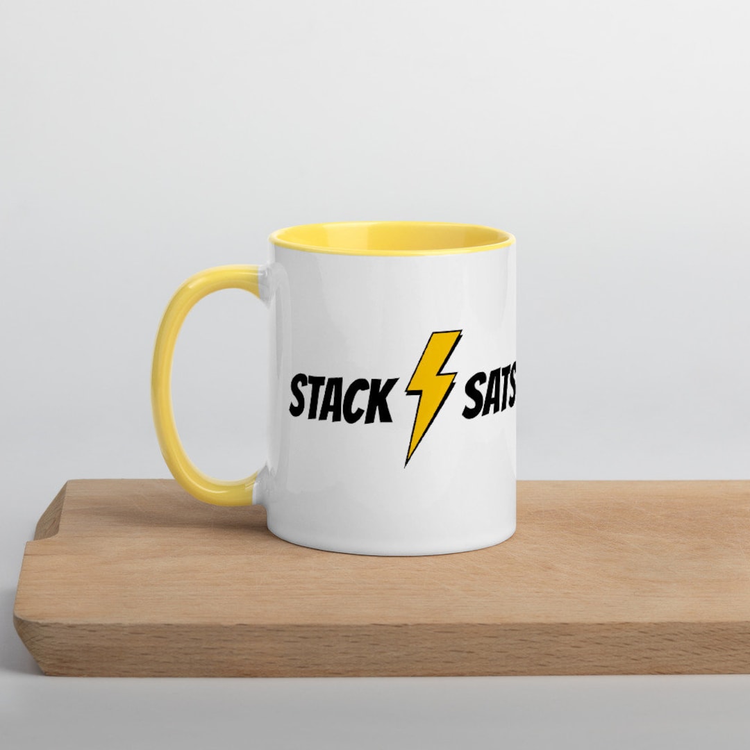 Stack Sats Bitcoin Lightning Network Mug - Etsy