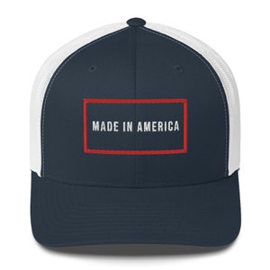 Made in America - USA Patriotic Trucker Cap - United States of America ...