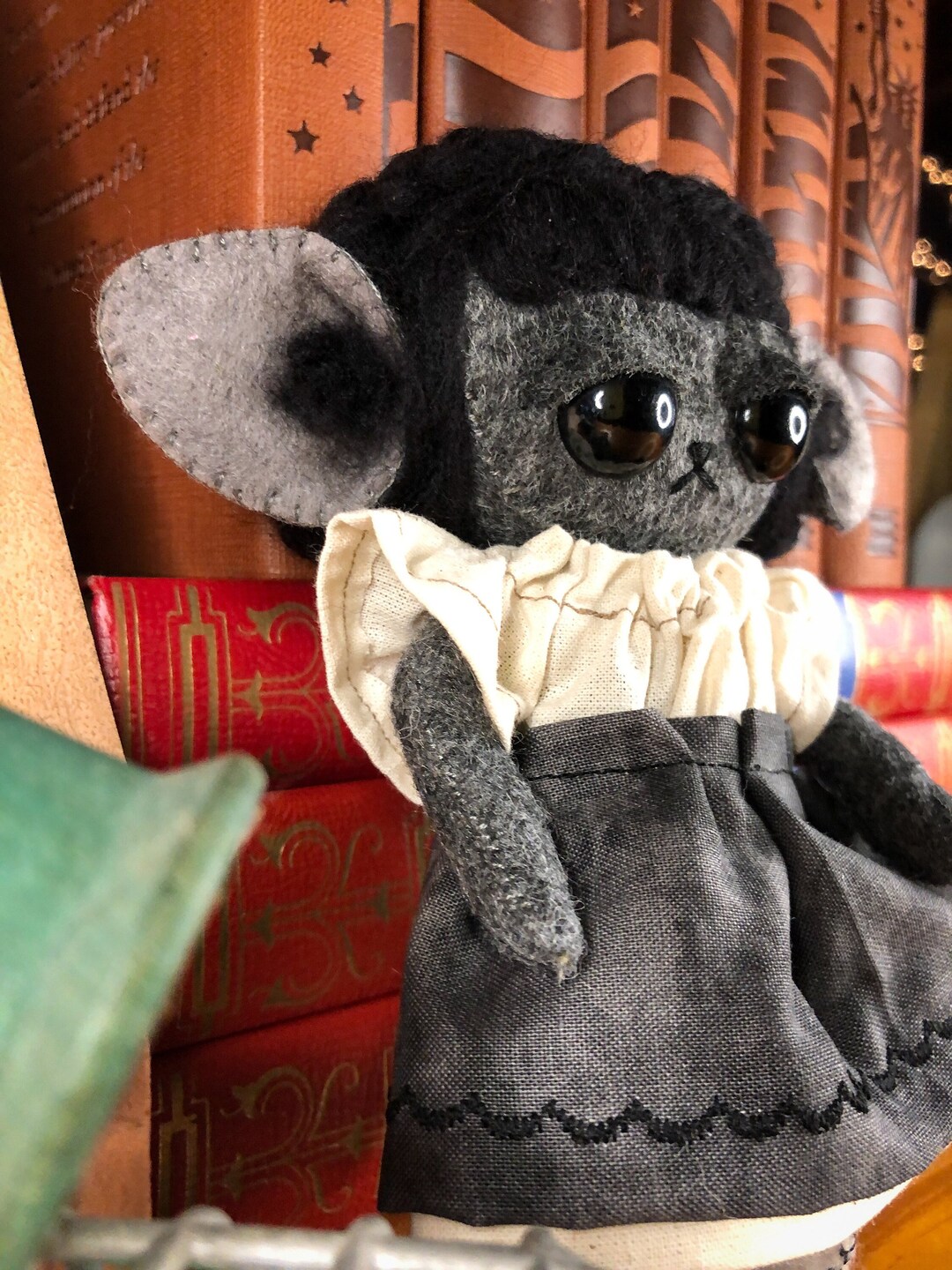 Felt Posable Smokey Art Doll With Horns - Etsy