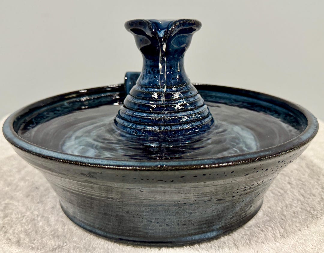 Cat Water Fountain, Handmade Ceramic - Etsy