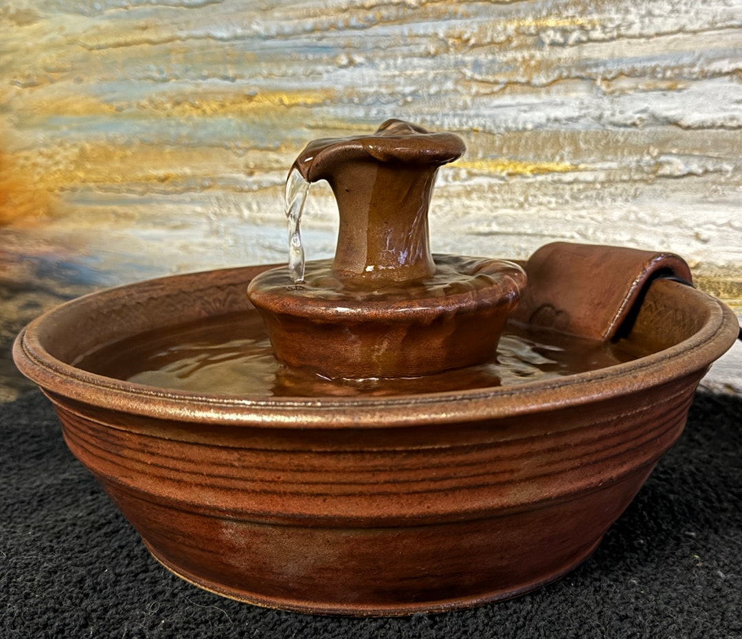 Ceramic Cat Fountain - Etsy