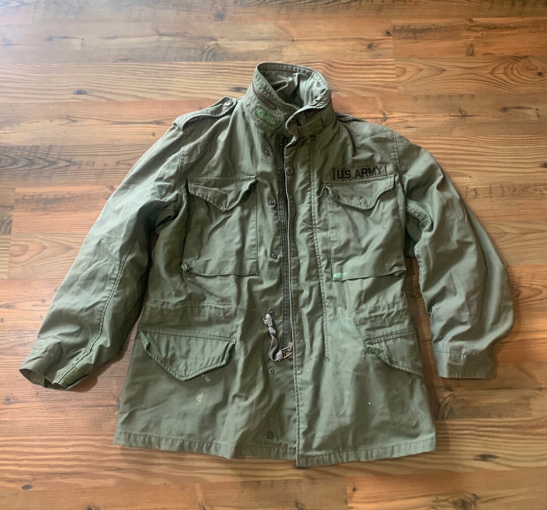 Vintage OG 107 Field Jacket Military Parka M-65 Army Cold Weather Gear ...