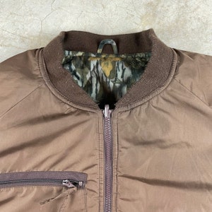Vintage 1970s Reversible Camo Hunting Jacket Mens Extra Large Brown ...