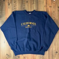 Berkeley California Embroidered Crewneck Sweatshirt - Etsy