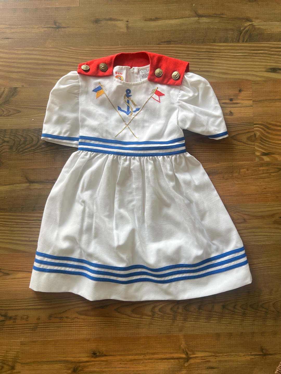 Vintage Sailor Dress - SIZE 5 - Nautical Pinafore Sailor Suit - Etsy