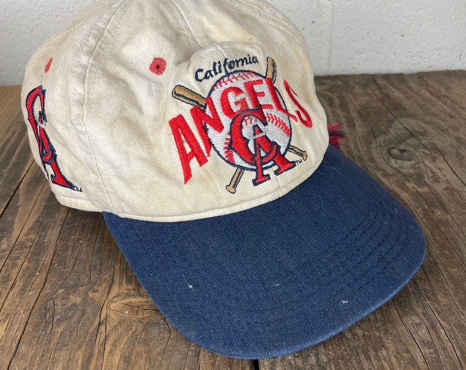 1990s Vintage California Angels Hat Embroidered Baseball MLB - Etsy