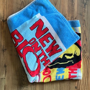 Vintage 1989 New Kids on the Block Beach Towel Donnie Wahlberg New Kids ...