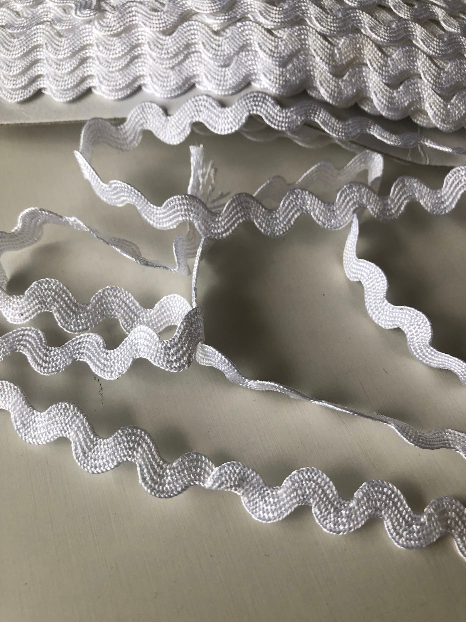 White Ric Rac Ribbon Trim Craft Binding Half Cm Sewing Trim | Etsy