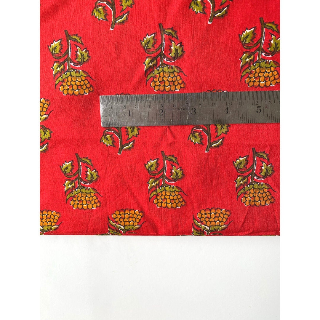 Block Print Fabric Indian Fabric 2.5 yard cut buta print | Etsy