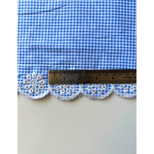 Gingham Check, Gingham Fabric, Blue and White Gingham Both Side ...