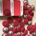 Buy Red Velvet Fabric Covered Sewing Buttons, Red Velvet Buttons, 2 ...
