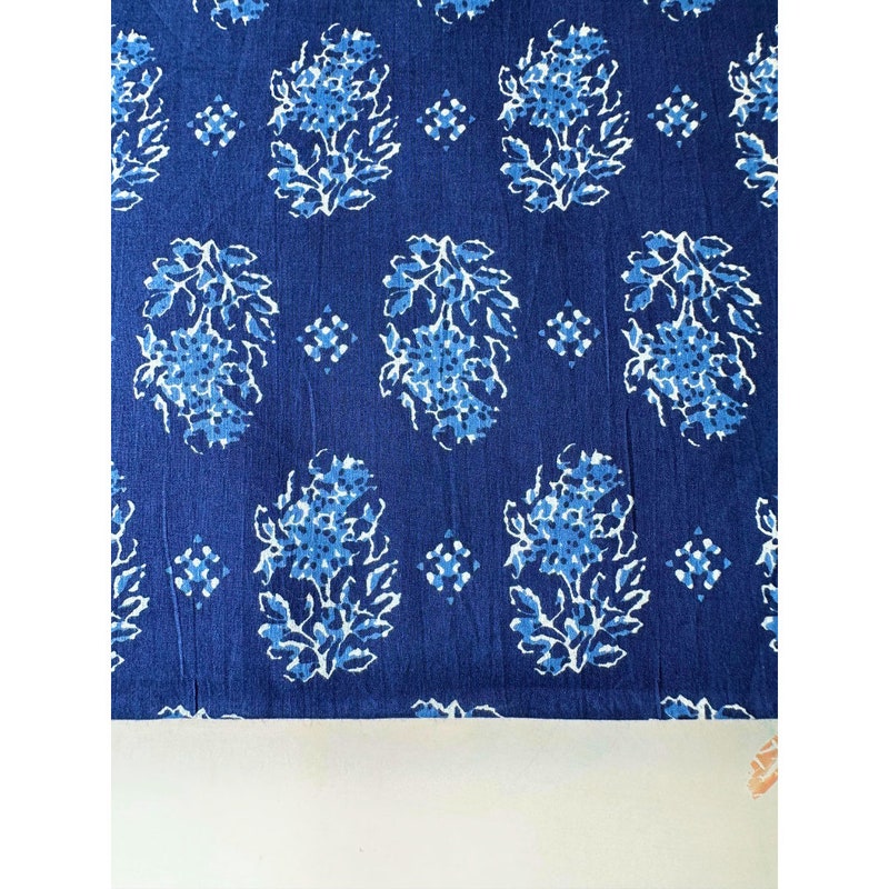 Indigo Print Fabric - Etsy