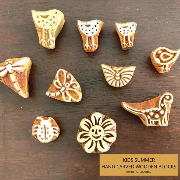 Hand Carved Wooden Blocks - Etsy