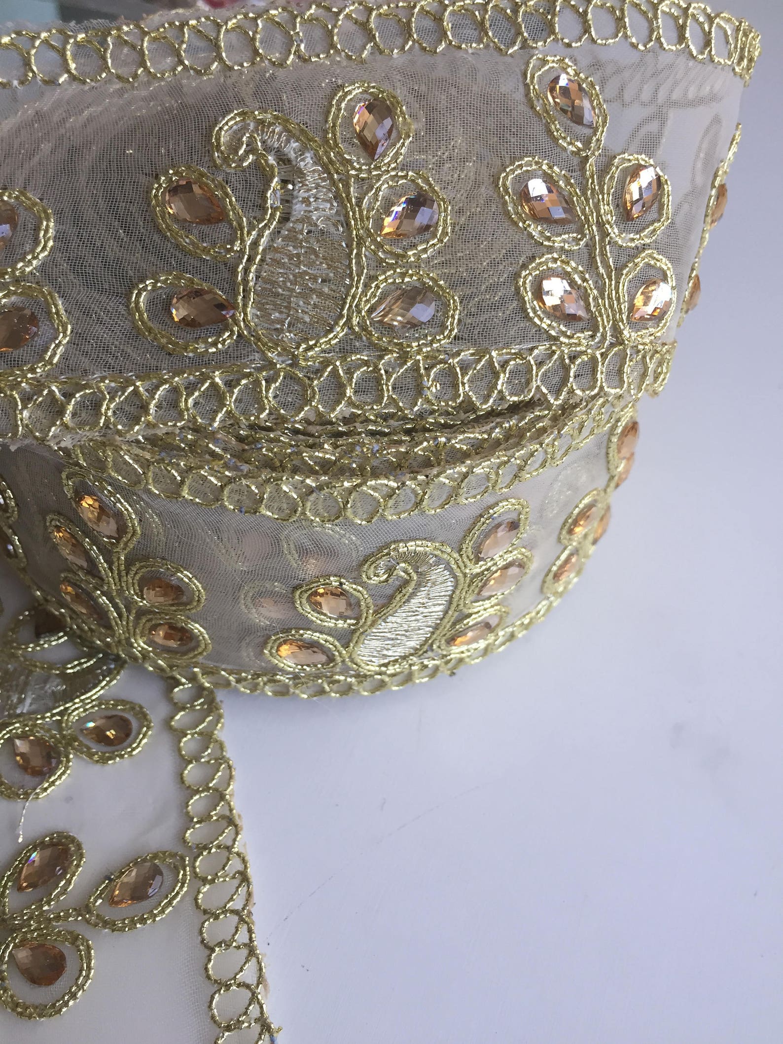 Embellished Lace Trim, Lace by the Yard, 2 Inch Lace Trim, 5 Cm Lace ...