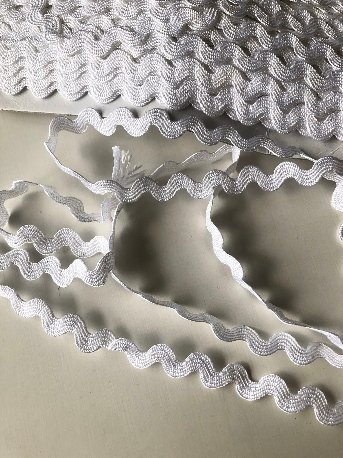 White Ric Rac Ribbon Trim Craft Binding Half Cm Sewing Trim - Etsy India