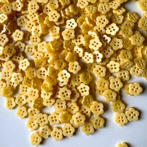 Yellow Flower Buttons Set 10mm Sewing Buttons - Bulk Button for ...