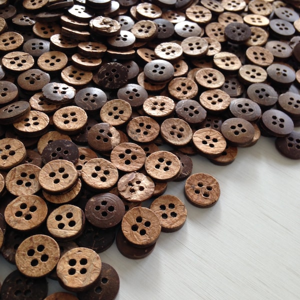 Brown Buttons - Etsy