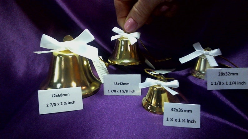 Wedding Bells / Bell Favor / Wedding Favor / Jingle Bells / - Etsy