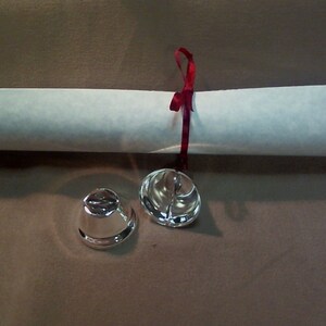 50 Pieces - Small Silver Bells, Bells for Crafting, Wedding Bells ...