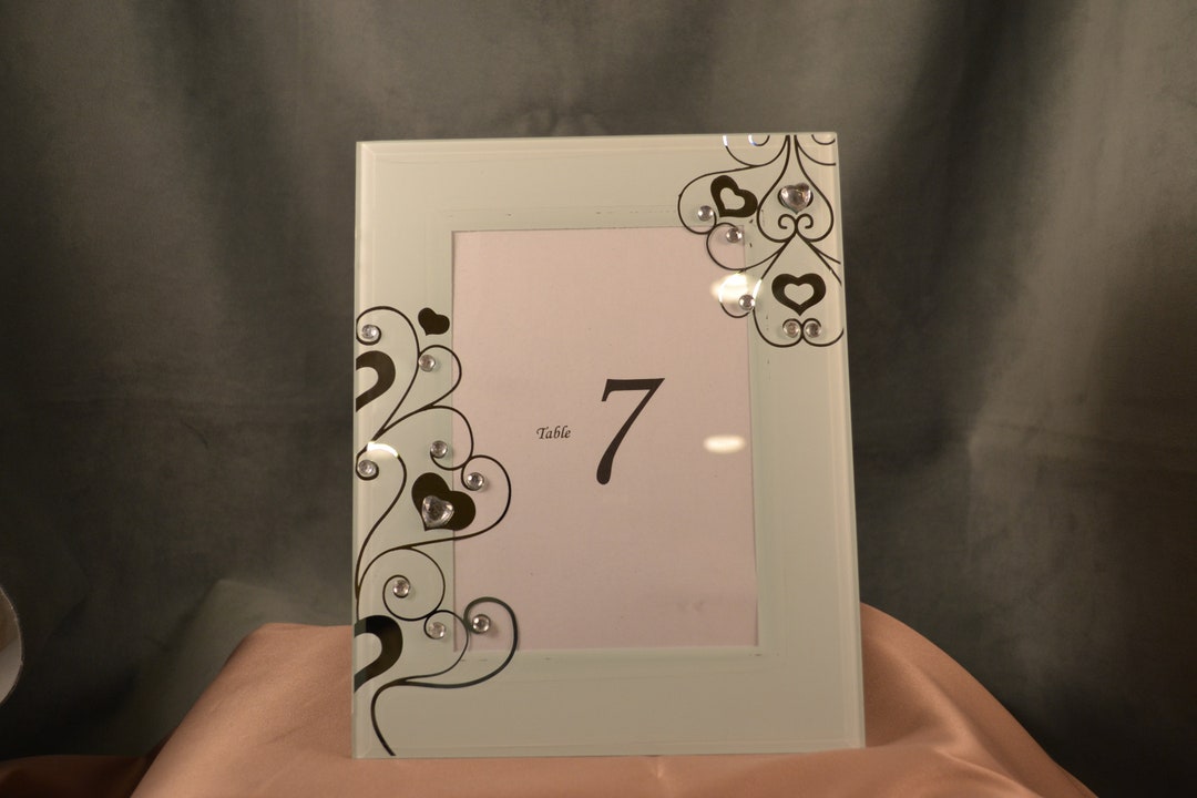 Picture Frame for Table Number, Blank or I Add Number or Your Message ...