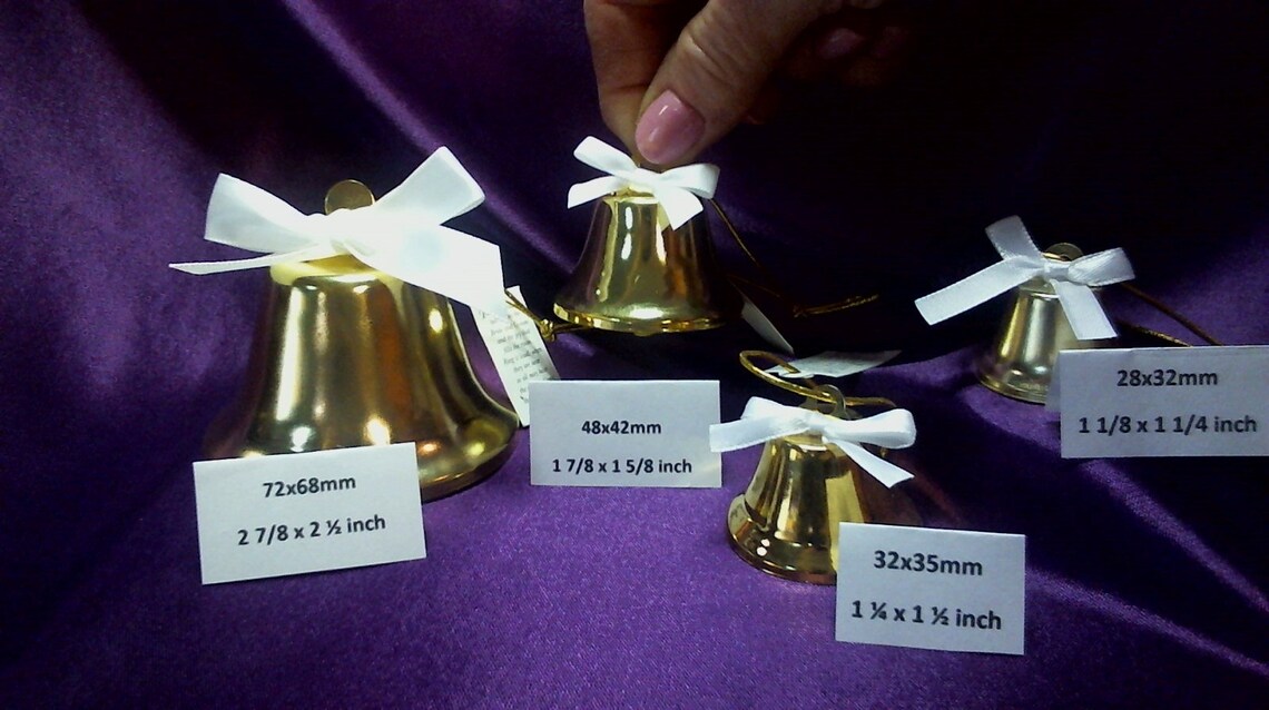 Bell Sampler Wedding Bells Kissing Bells Wedding Favor | Etsy