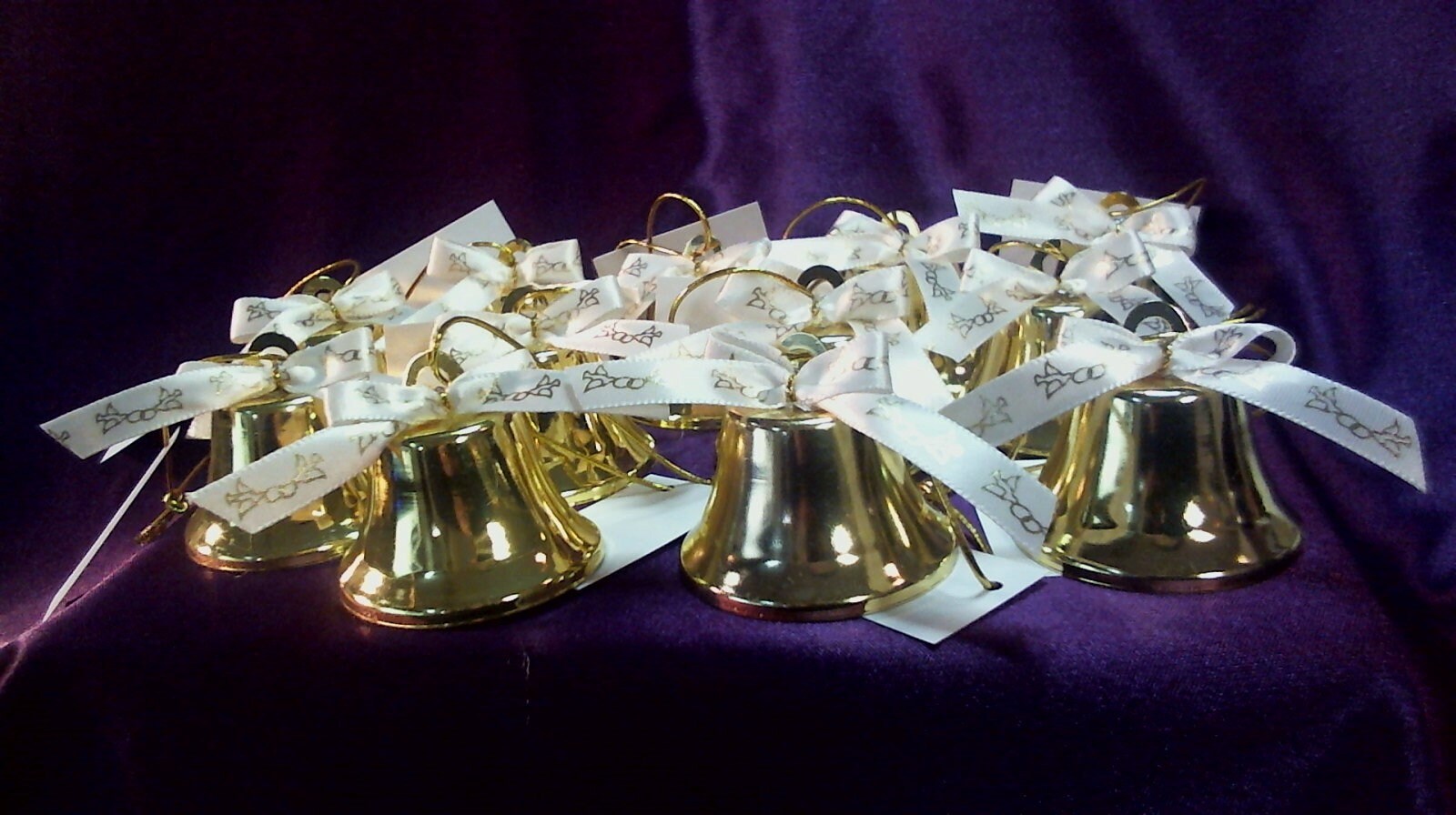 10 Peices of My Extar Large Gold Bell, 2 Inch Round and 1 3/4 Inch Tall ...